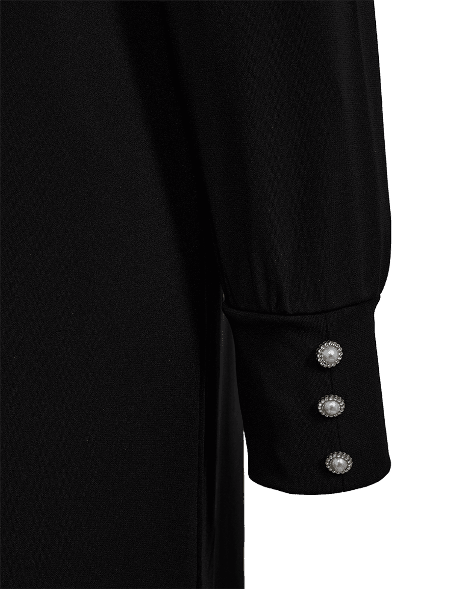 ELVA KJOLE M/KNAPPER - SORT - SOFIES VILLA